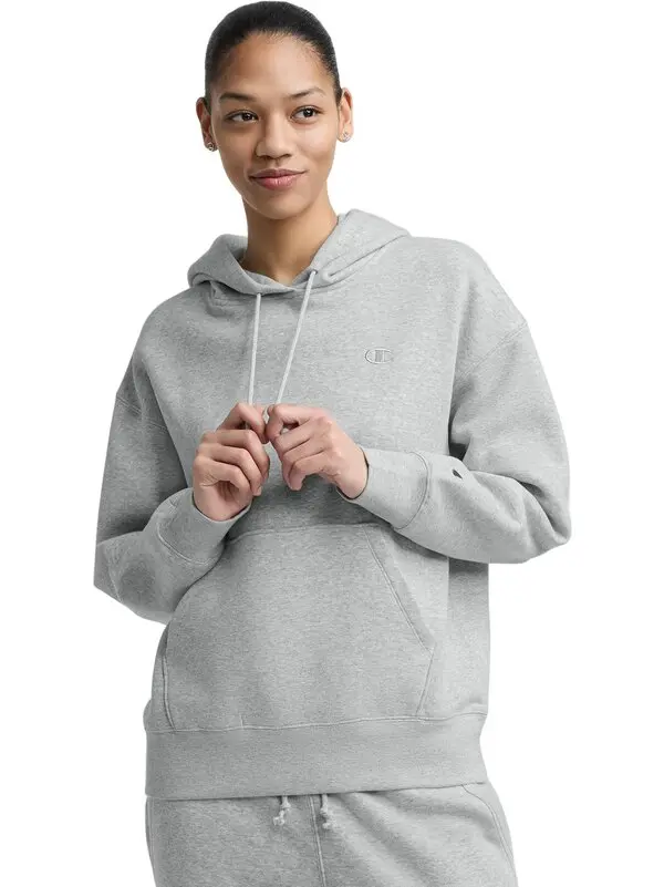 Champion Powerblend Midweight Hoodie - Oxford Grey Heather