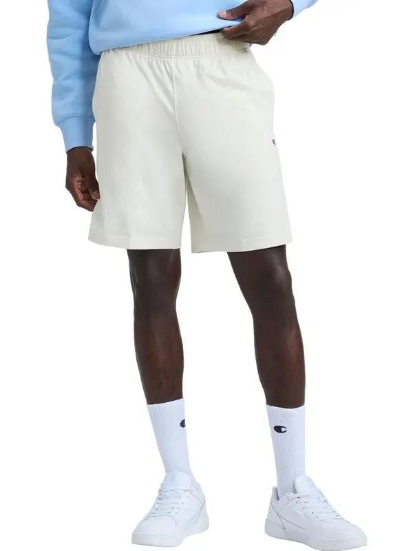 Champion Lightweight Jersey Lounge Shorts - Unbleached Cotton