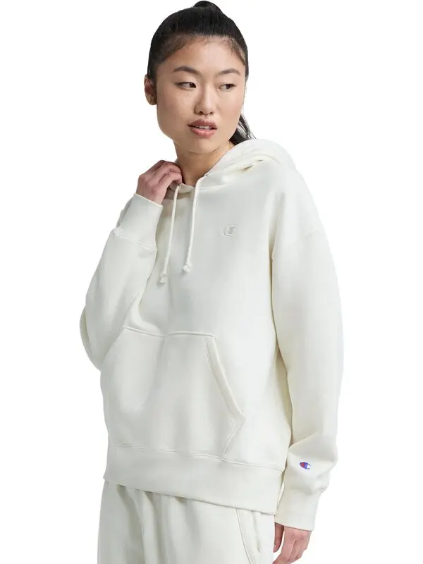 Champion Freshman Powerblend Hoodie - Unbleached Cotton