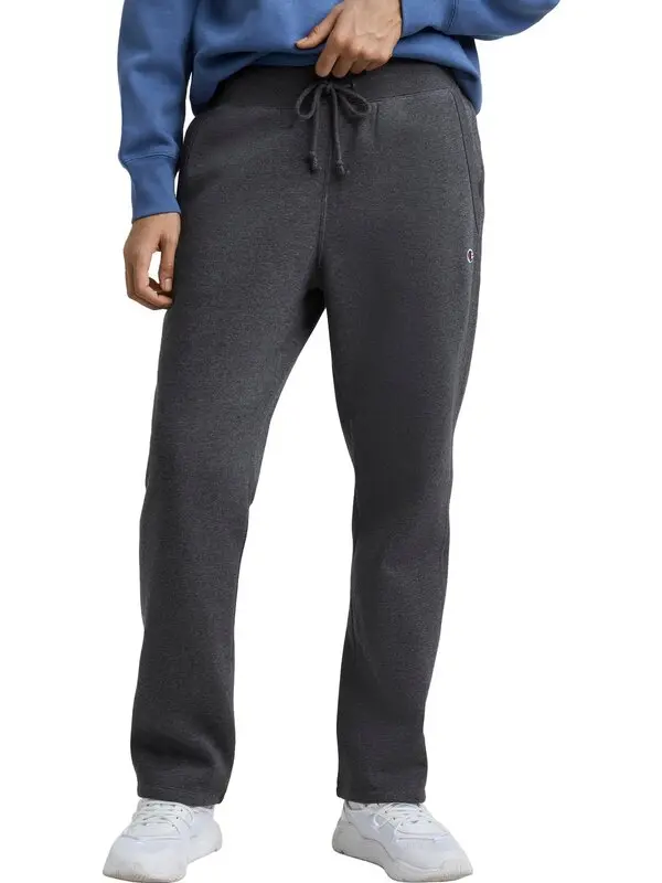 Champion Powerblend Straight Hem Sweatpants - Granite Heather