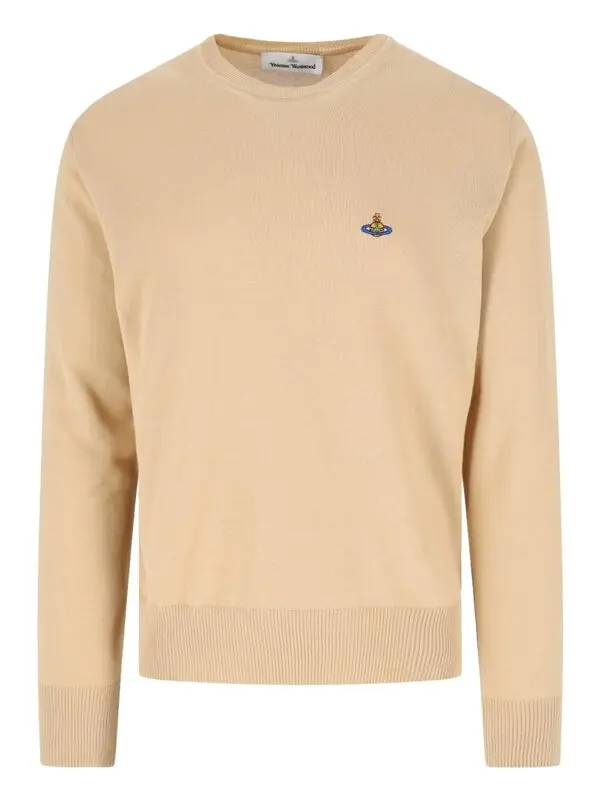 VIVIENNE WESTWOOD Alex Crewneck Sweater - Beige