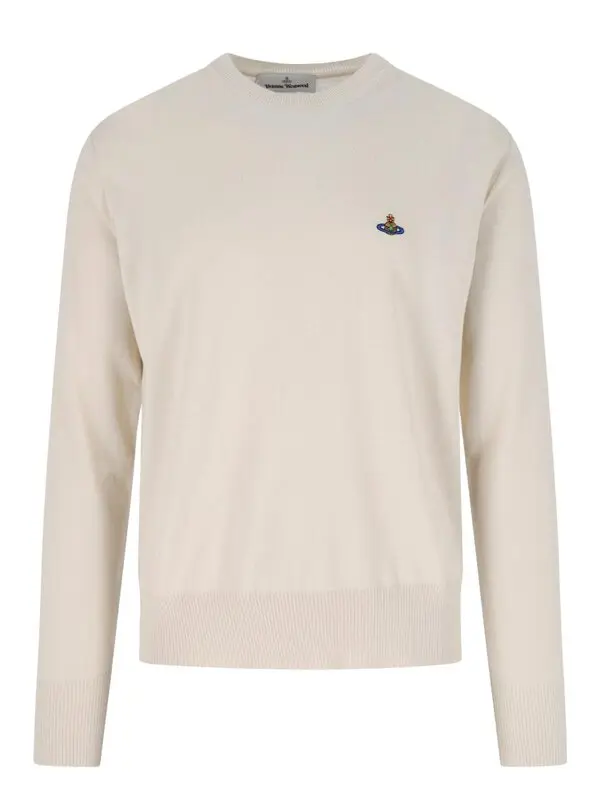 VIVIENNE WESTWOOD Alex Crewneck Sweater - Cream