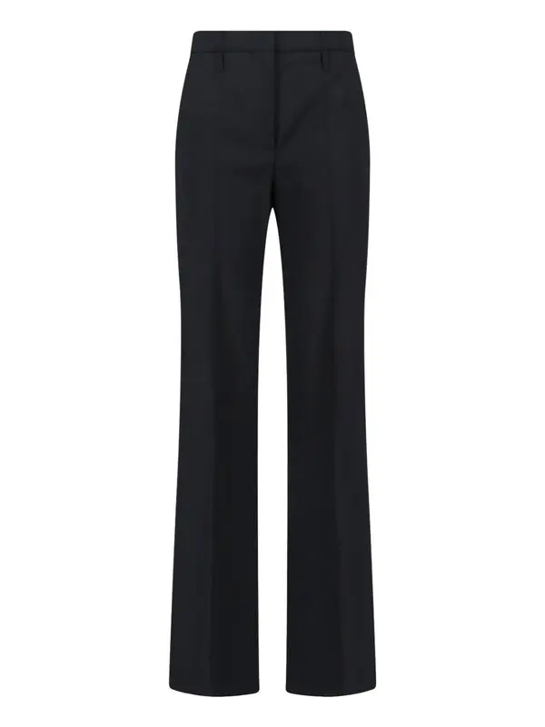 Max Mara Virgin Wool Trousers - Black