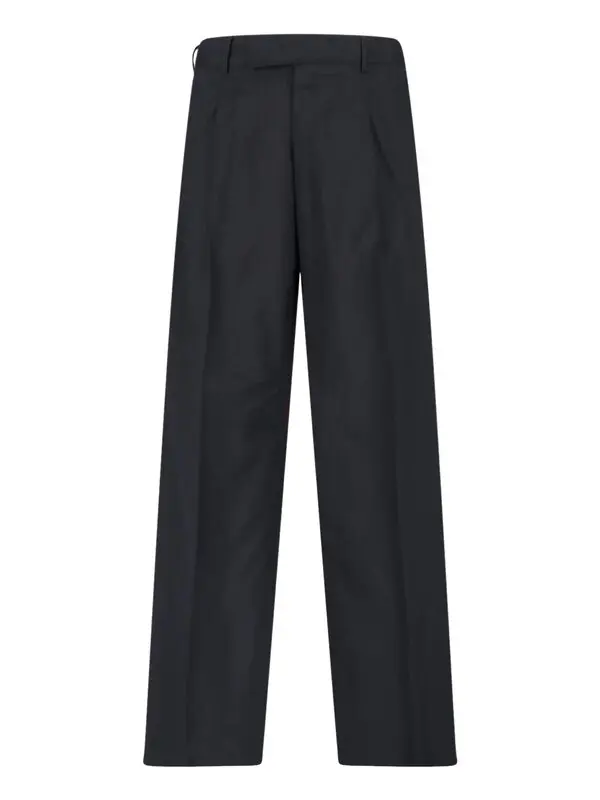 Sportmax Virgin Wool Trousers - Black