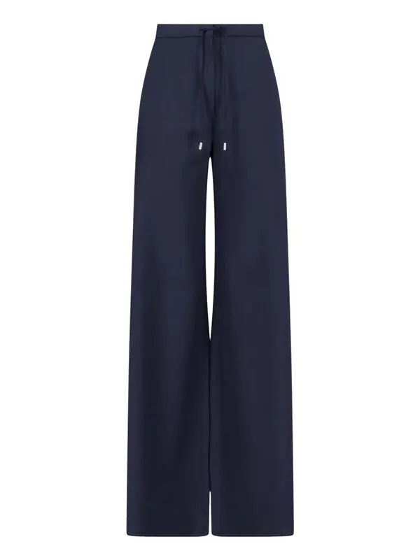 Sportmax Virgin Wool Trousers - Blue