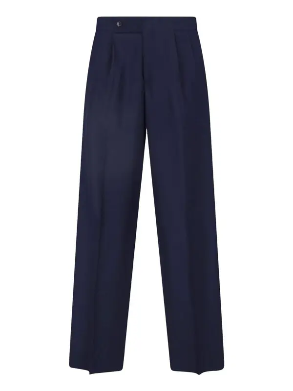 Sportmax Virgin Wool Trousers - Blue