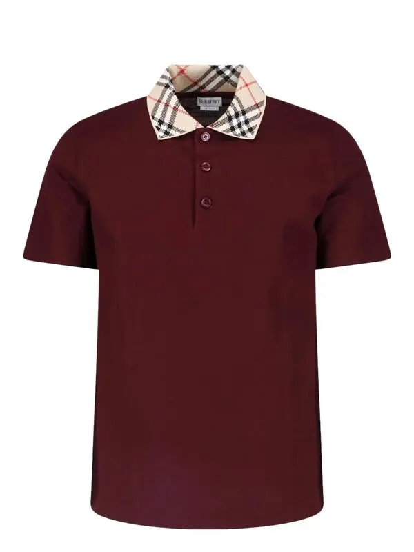 Burberry Cotton Polo - Red