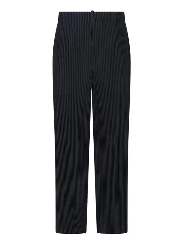HOMME PLISSE Pleated Trousers - Black