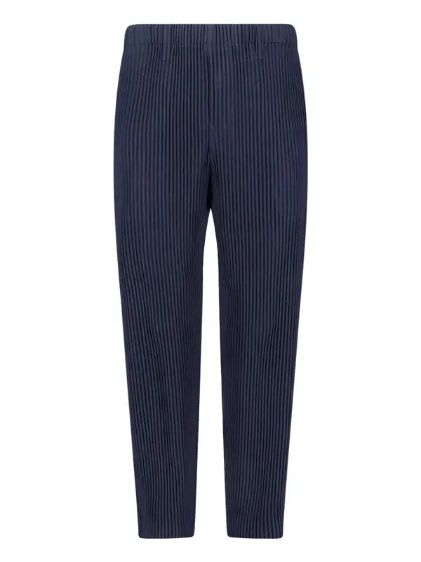 HOMME PLISSE Pleated Trousers - Blue