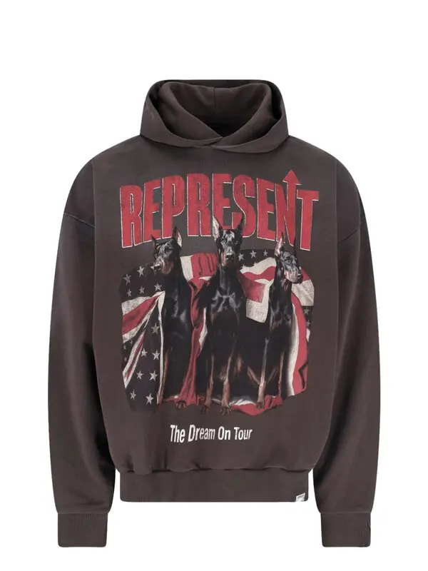 REPRESENT Dream On Tour Hoodie - Brown