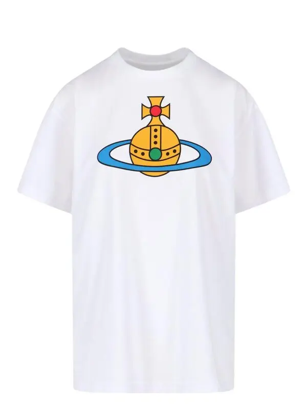 VIVIENNE WESTWOOD T-shirt Logo "orb - White
