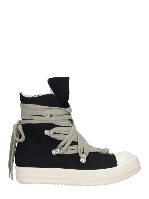 Rick Owens Megalace High-top Sneakers - Black