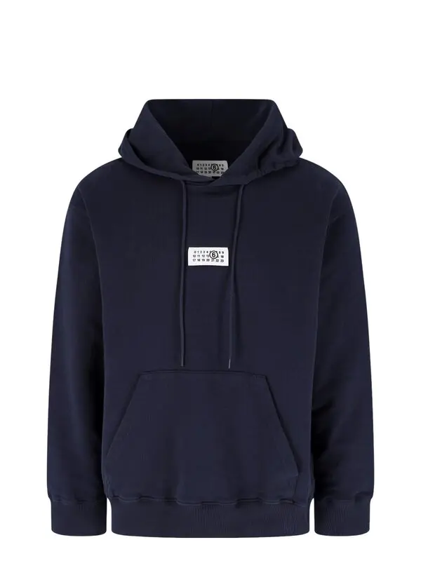 MAISON MARGIELA Numeric" Cotton Hoodie - Blue