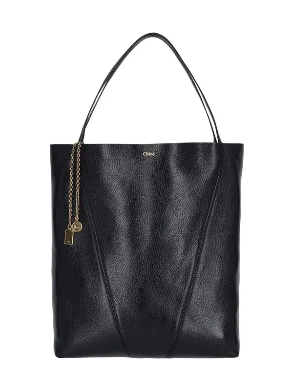 Chloé Large "spin" Tote Bag - Black
