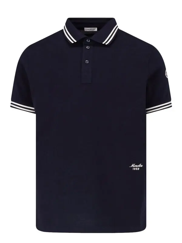 Moncler Logo Polo - Blue