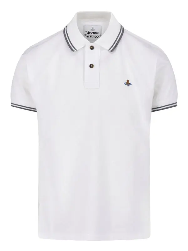 VIVIENNE WESTWOOD Logo Polo - White