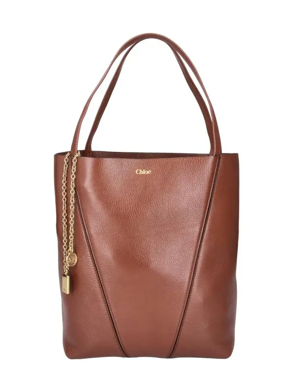 Chloé Spin" Tote Bag - Brown