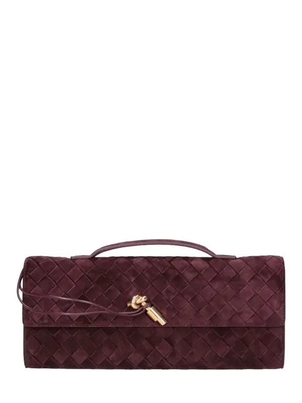 Bottega Veneta Andiamo" Clutch - Brown