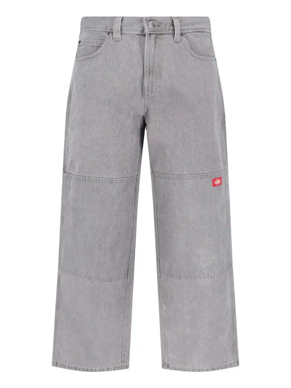 Dickies Double Knee Straight Jeans - Gray