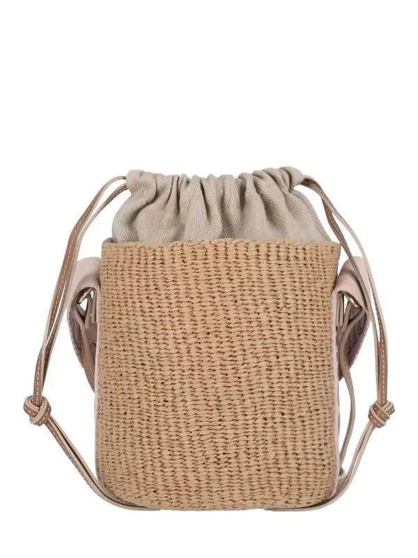 Chloé Small "woody" Bucket Bag - Beige