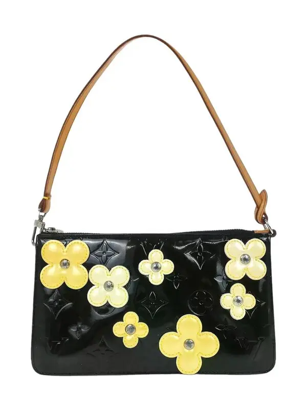 LOUIS VUITTON 2001 Lexington Monogram Vernis Shoulder Bag - Black