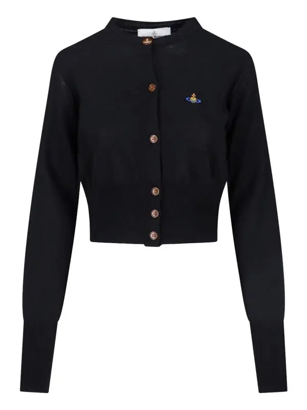 VIVIENNE WESTWOOD Bea Crop Cardigan - Black