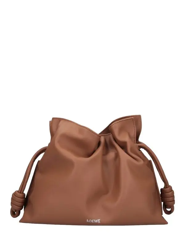 Loewe Medium Flamenco Clutch Bag - Brown
