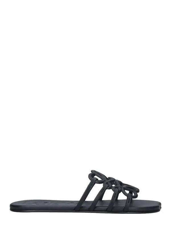 Loewe Anagram Petal Sandals - Black