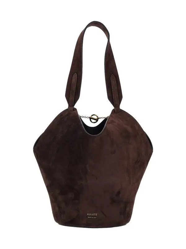Khaite Lotus Mini Tote Bag - Brown