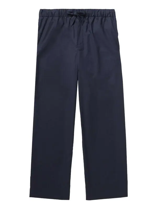 Frescobol Carioca Luan Straight-leg Wool Trousers - Navy