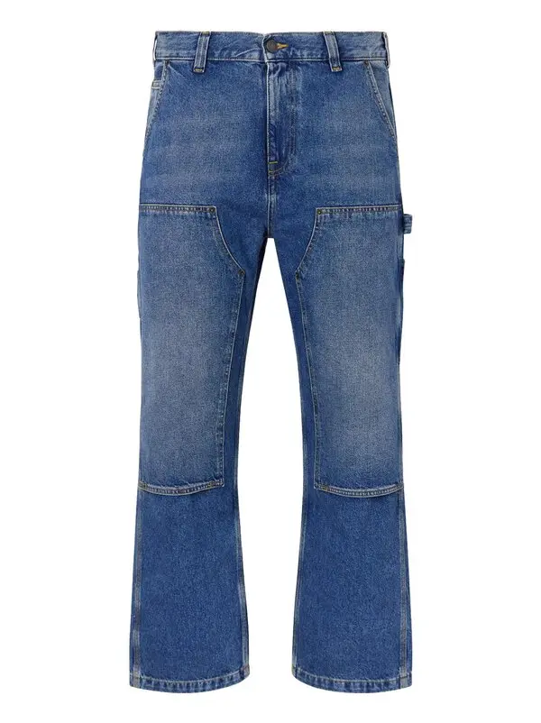 CORRIDOR Straight-leg Double-knee Jeans - Blue