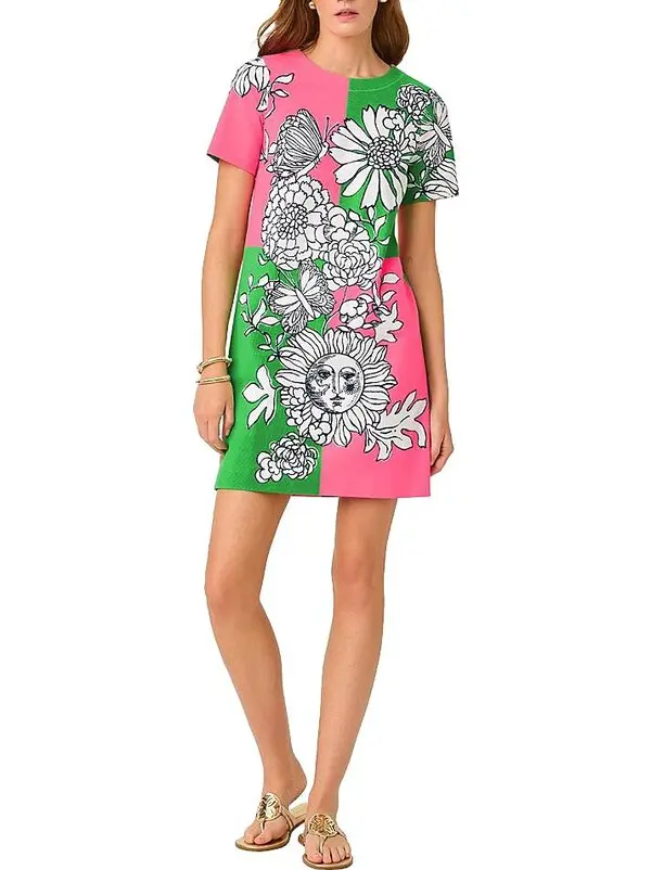 Lilly Pulitzer® Siera Shift Dress - Cherry Blossom Pink Follow The Sun