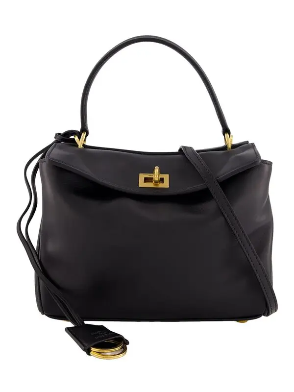 Balenciaga Calfskin Rodeo Mini Handbag - Black