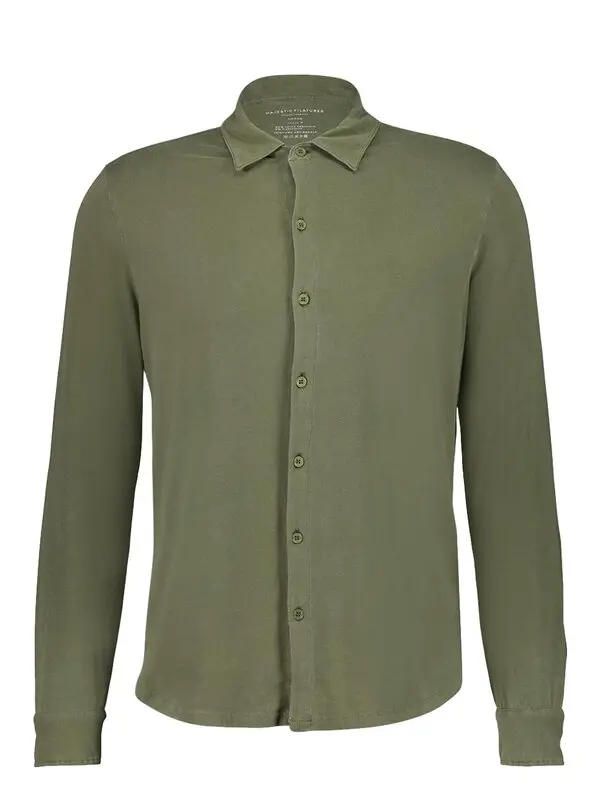 Majestic Filatures Army Herman Long-sleeved Shirt - Green