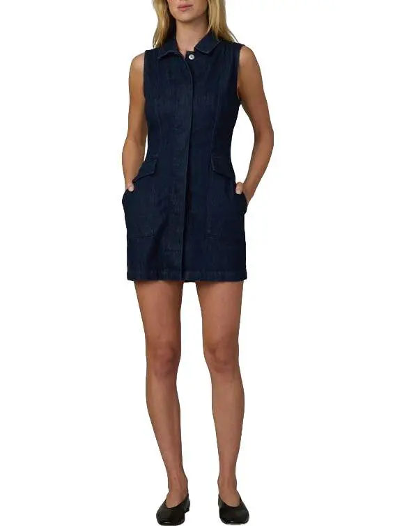Joe's Jeans Irina Sleeveless Denim Mini Dress - Rinse