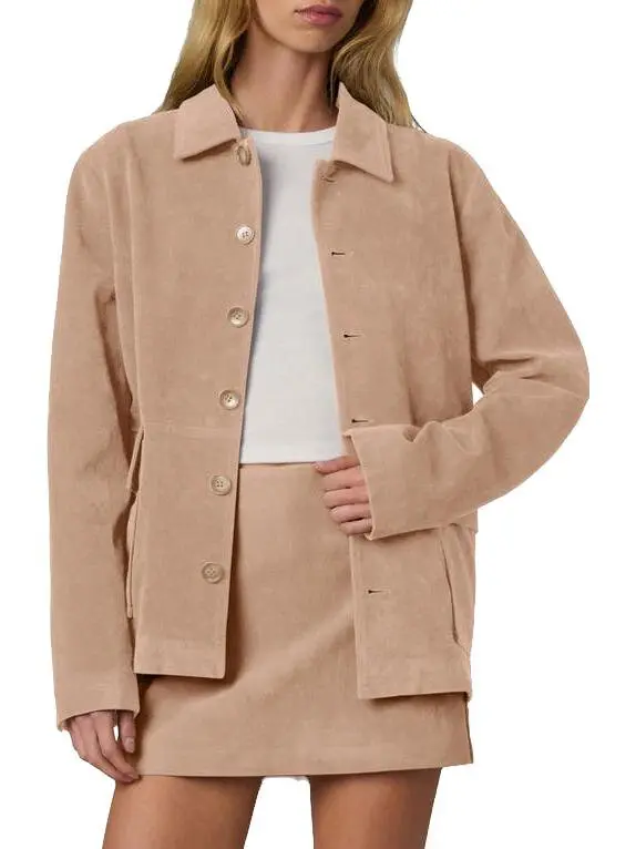 Joe's Jeans Faux Suede Chore Coat - Camel
