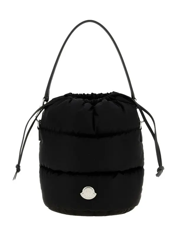 Moncler Caradoc Nylon Bucket Bag - Black