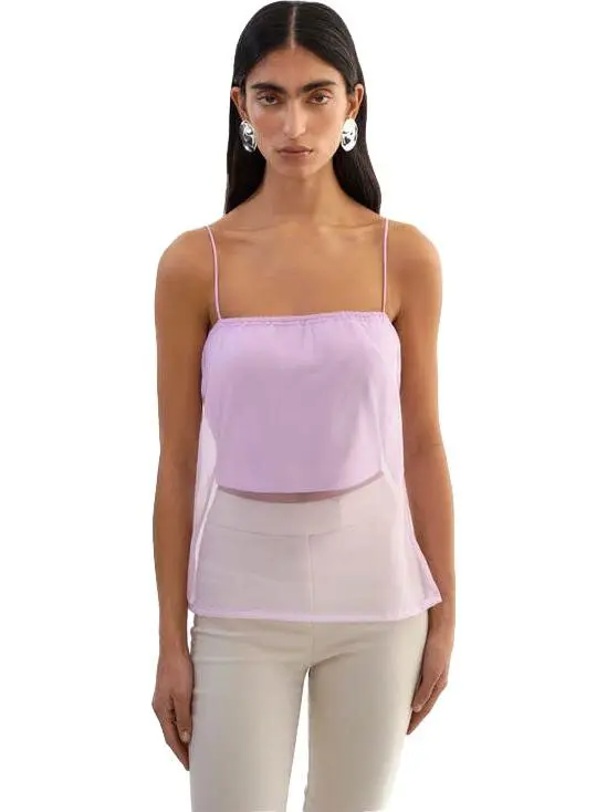 LAMARQUE Delphine Sheer Top - Lilac