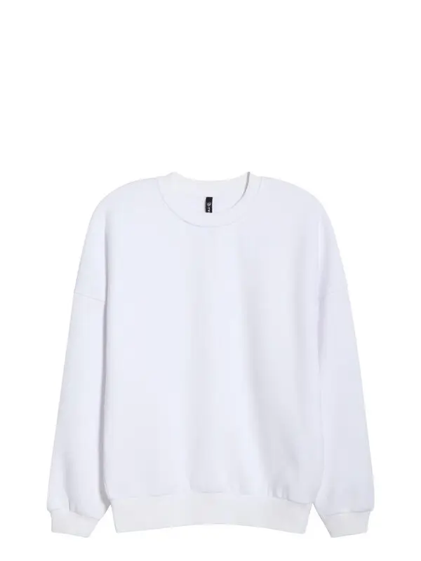 MPG Luxefleece Boyfriend Sweatshirt - Brilliant White