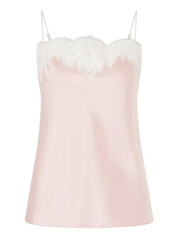 Stella McCartney Lace-trimmed Satin Camisole - Pink