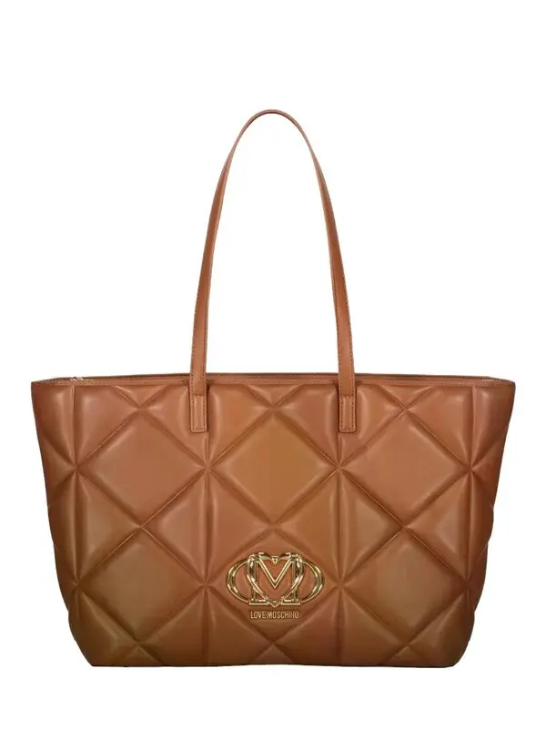 Moschino Quilted-pattern Tote Bag - Brown