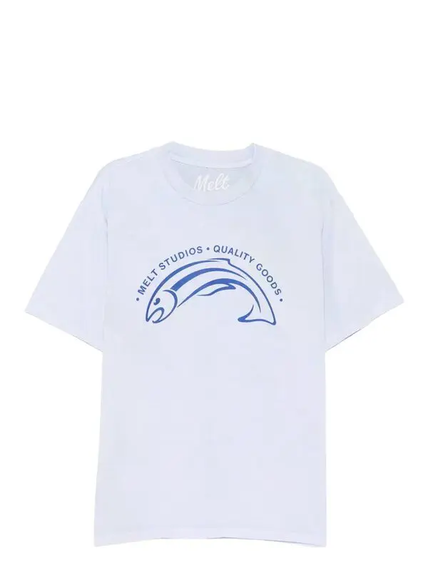 MELT Fish-print T-shirt - Blue