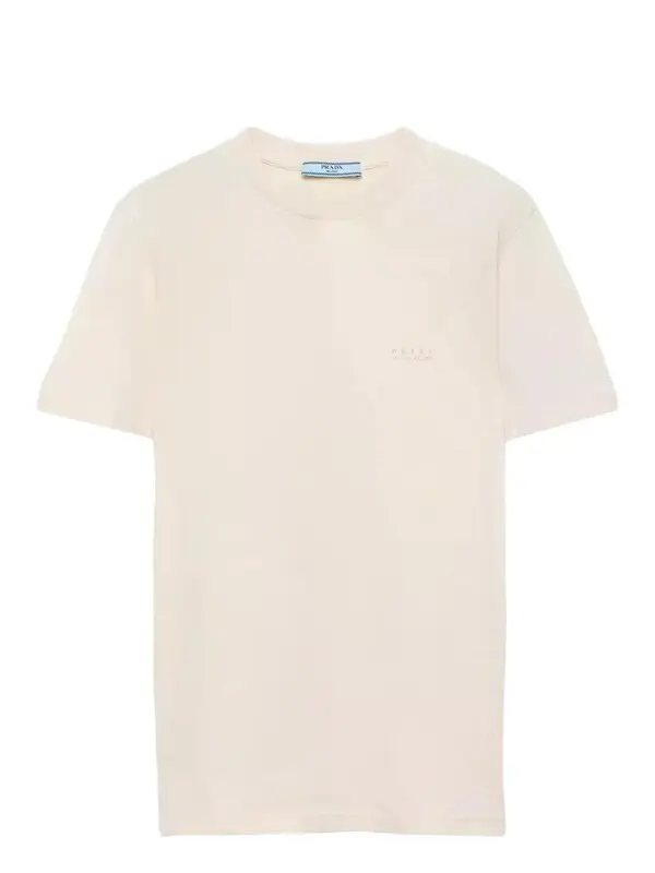 Prada Logo-print T-shirt - Neutrals