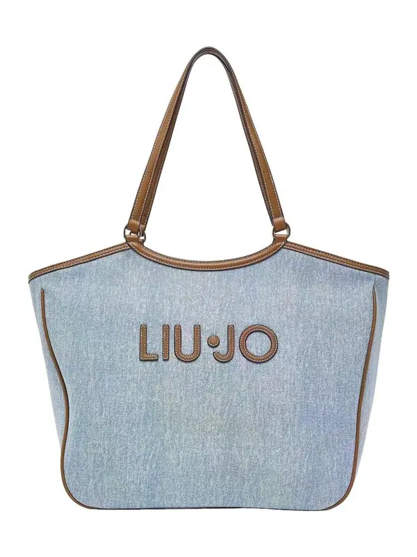 Liu Jo Large Appliqué Tote Bag - Blue