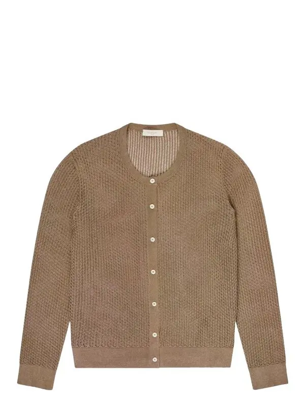ZANONE Open-knit Cardigan - Brown