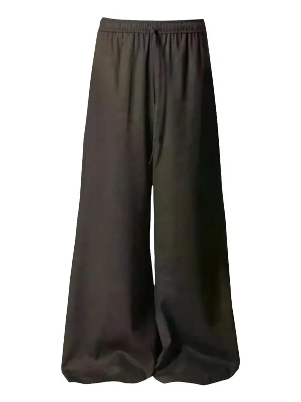 ROBERTO COLLINA Drawstring Trousers - Brown
