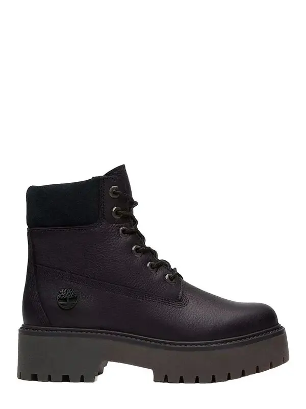 Timberland Lace-up Combat Boots - Black