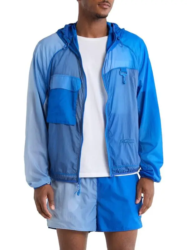 RC OUTDOOR SUPPLY Griffith Colorblock Running Jacket - Blue Gradient