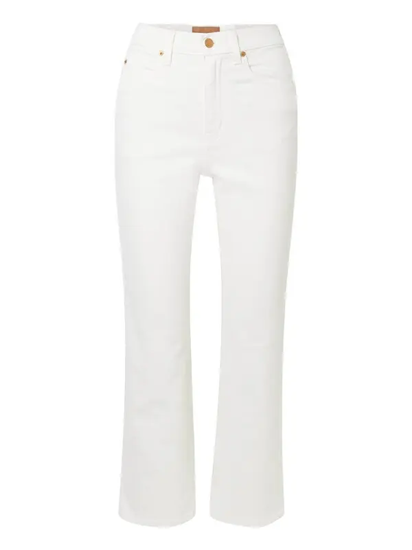 JAMIE HALLER The Kenickie High-rise Slim-fit Jeans - White