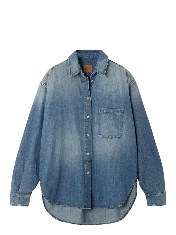 JAMIE HALLER The Essential Denim Shirt - Blue
